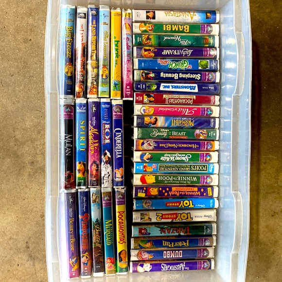 disney vhs | Other | Disney 38 Vhs Used | Poshmark